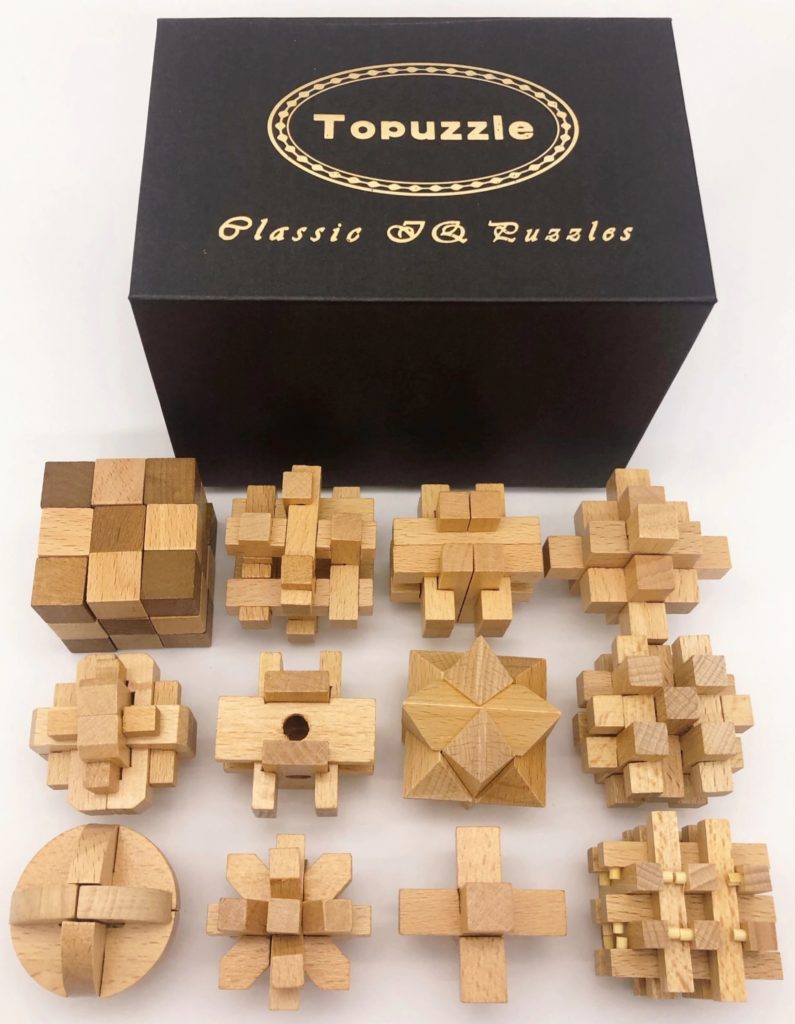 Lot de 12 Casse-têtes • Trouvez la solution • Maison du Bois