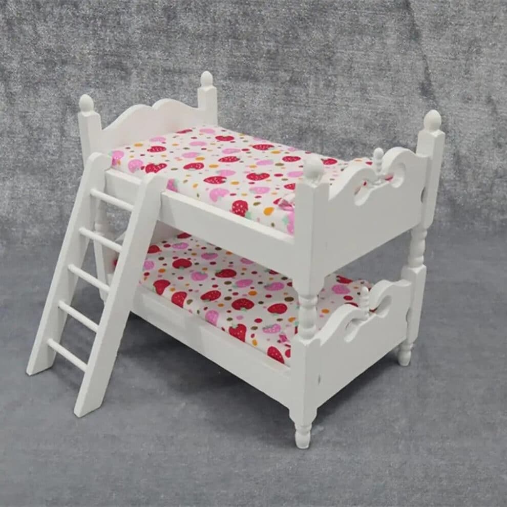 Maison de Poupée en Bois Petit Lit Superposé pour Enfants • Maison du Bois